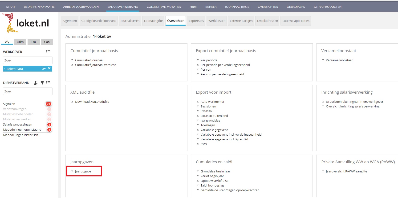 Jaaropgaven – Loket.nl helpdesk